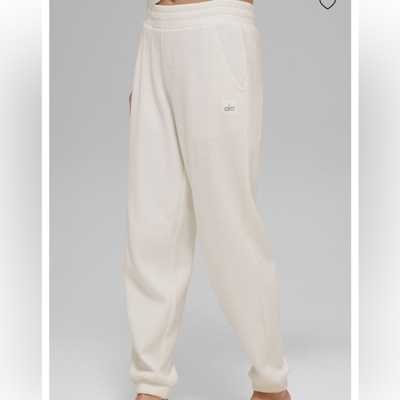 ALO Yoga | Pants & Jumpsuits | Alo Waffle Knit Joggers Xxs | Poshmark